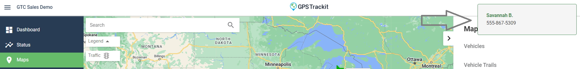 GPS Trackit Driver App: Chat