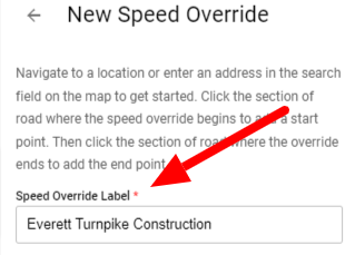 Speed Override