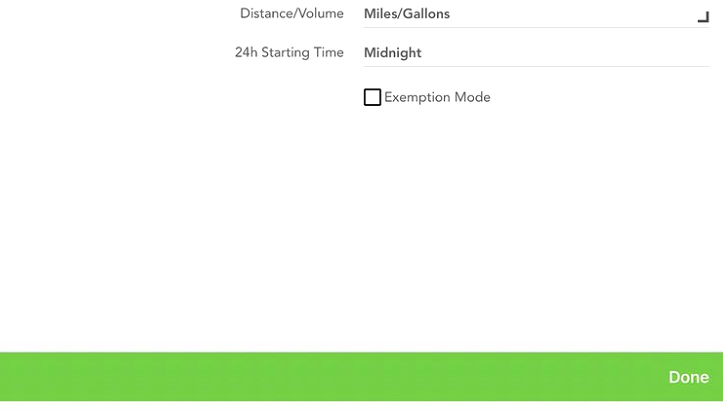 ELD iOS: Driver Profile