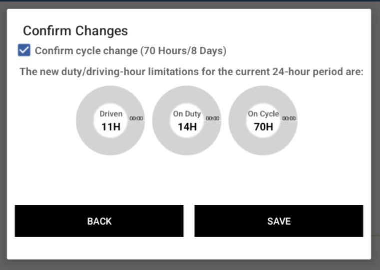 ELD Android: Driver Profile