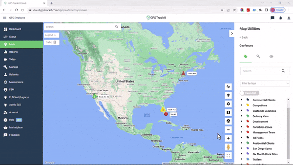 Geofences: Map Options