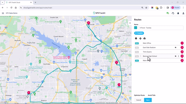 GPS Trackit Driver App: Template Creation