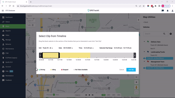 VidFleet Cameras: Request Function