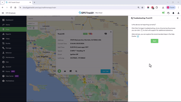 Troubleshooting 2830 (Hardwire Asset Tracker) Device Problems