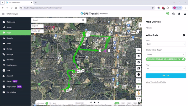 Maps: Vehicle Trails
