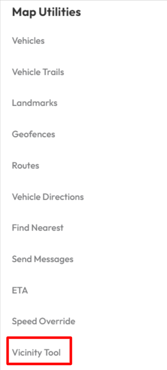 Maps: Vicinity Tool