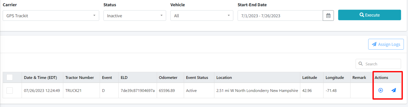 ELD Management - Unidentified Logs