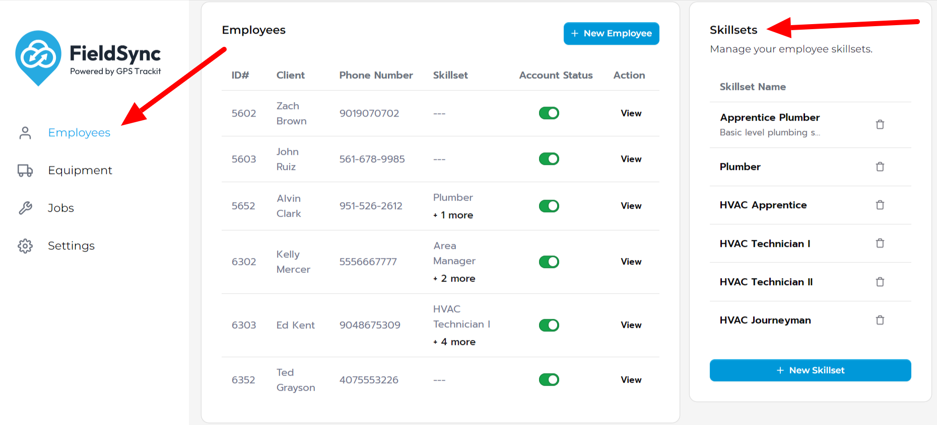 FieldSync: Crear Conjuntos de Habilidades