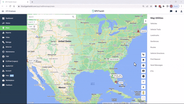 Mapas: Direcciones del Vehiculo
