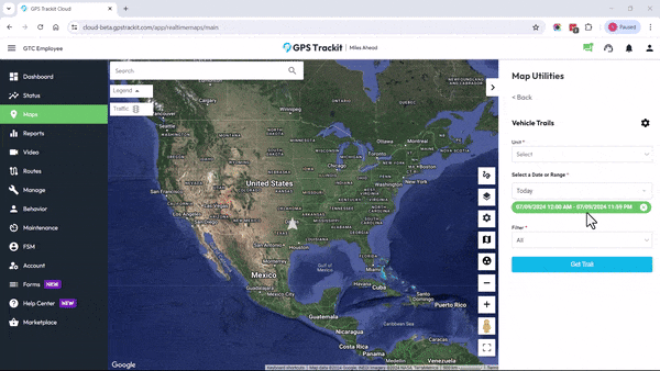 Maps: Vehicle Trails